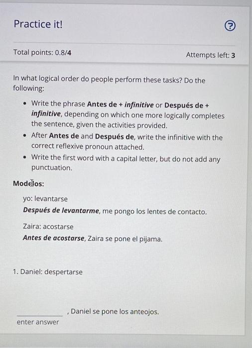 In what logical order do people perform these tasks? | Chegg.com