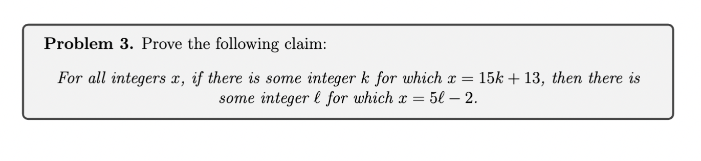Solved Problem 3. ﻿Prove the following claim:For all | Chegg.com