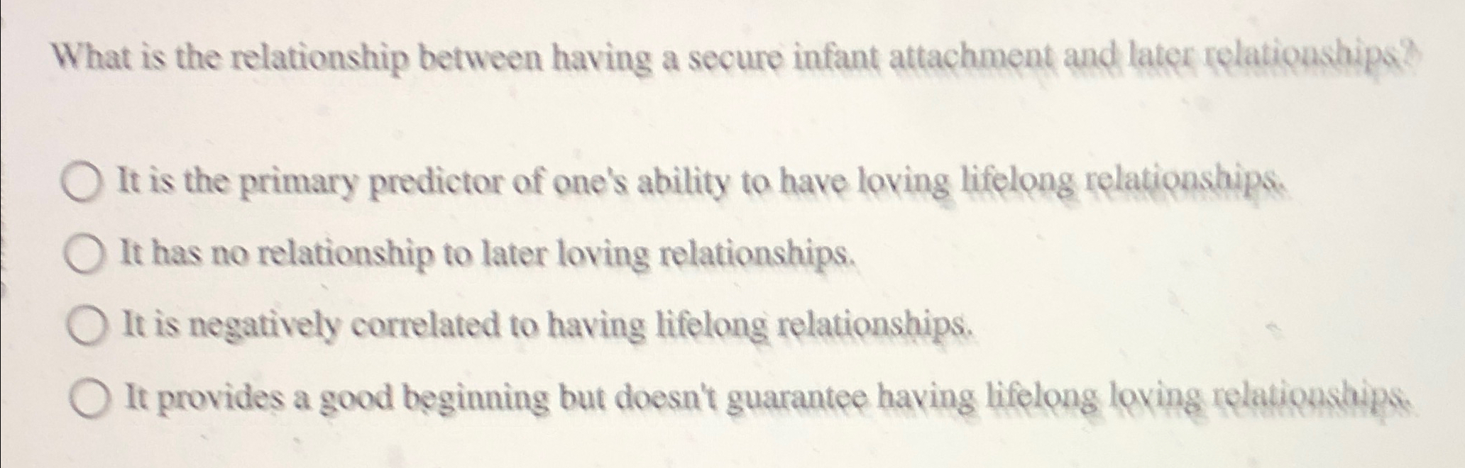 Solved What is the relationship between having a secure | Chegg.com