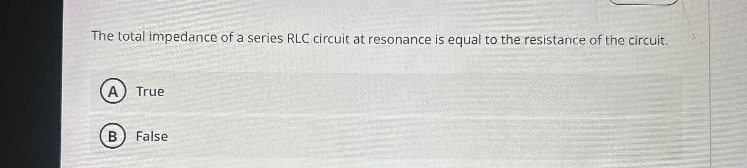 Solved The total impedance of a series RLC circuit at | Chegg.com