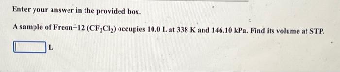 Solved Enter your answer in the provided box. A sample of | Chegg.com