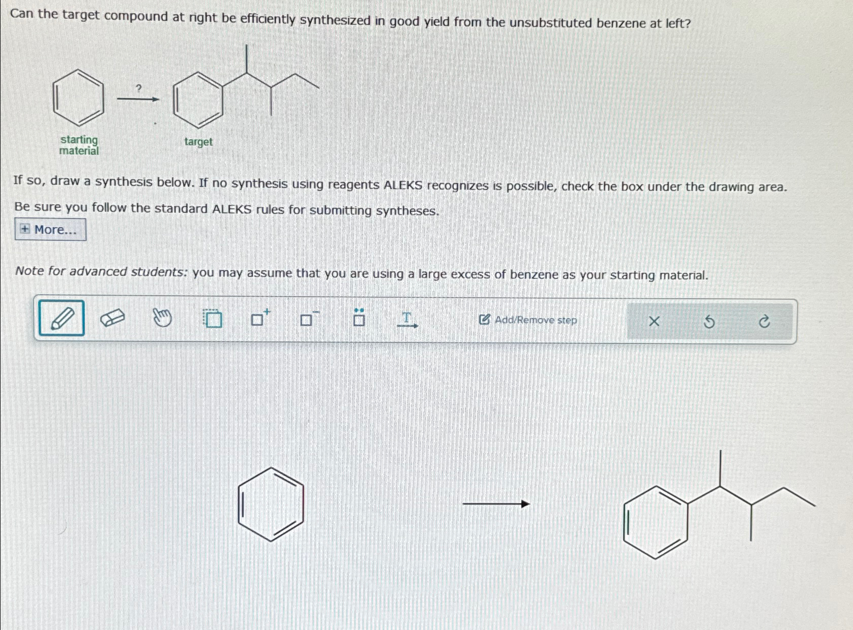 Solved Can the target compound at right be efficiently | Chegg.com