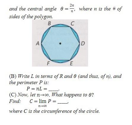 Solved 2. We will derive the formula for the circumference | Chegg.com