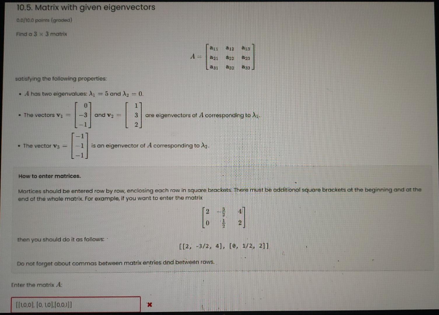 Solved 10.4.b. Computing diagonalizations 2 0.0/10.0 points | Chegg.com
