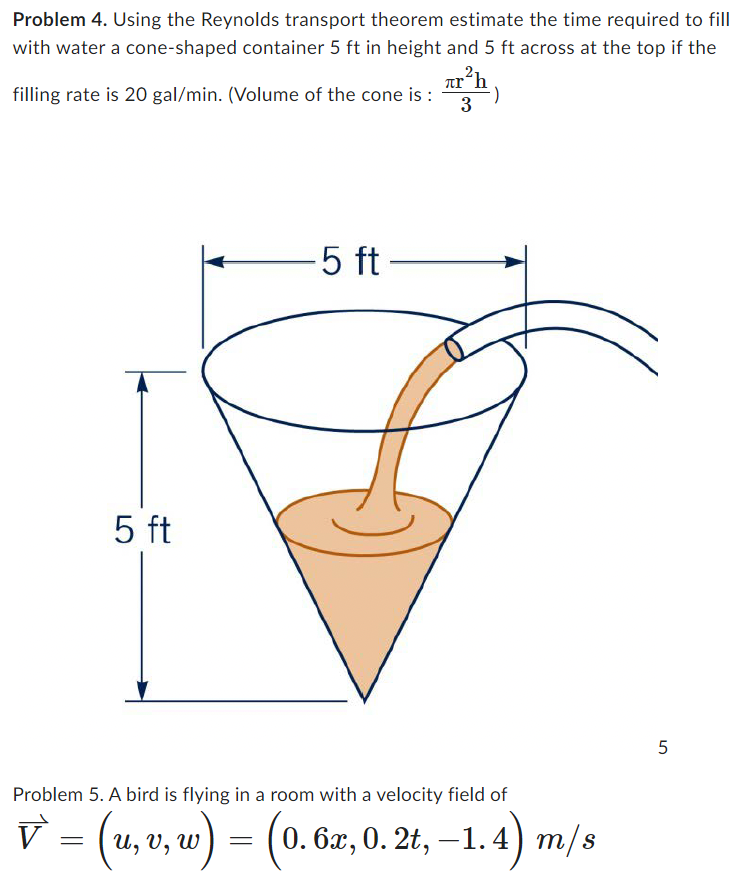 Solved Problem 4. ﻿Using the Reynolds transport theorem | Chegg.com