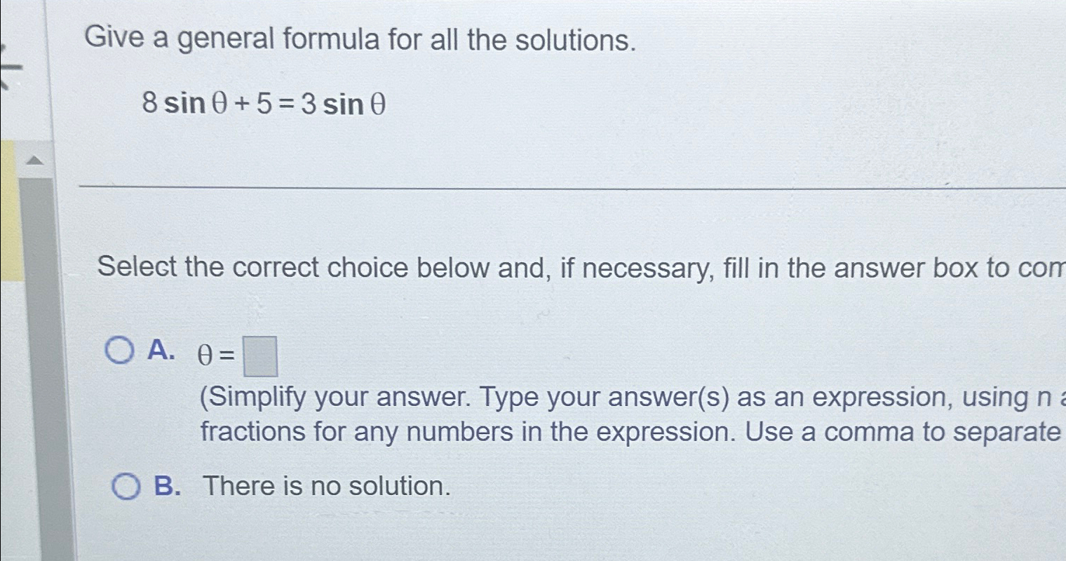 Solved Give a general formula for all the | Chegg.com