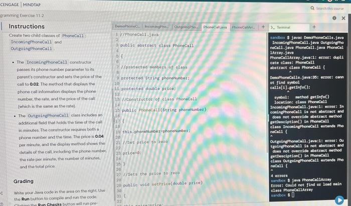 Solved CENGAGE | MINDTAP Sraming Exercise 11.2. Instructions | Chegg.com