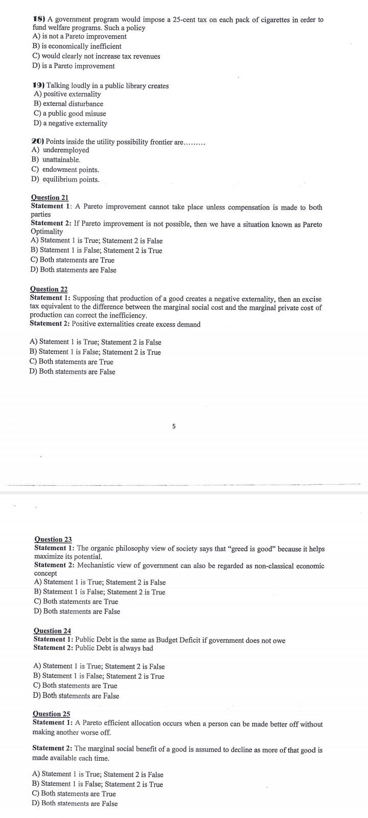 Solved 18) A government program would impose a 25 -cent tax | Chegg.com