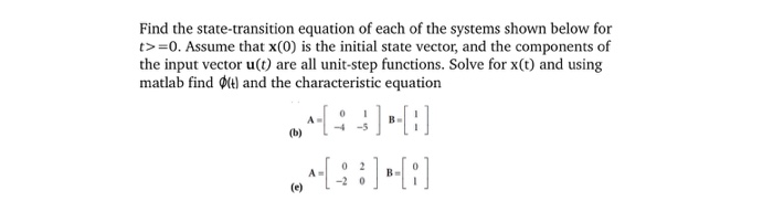 Solved Find the state-transition equation of each of the | Chegg.com