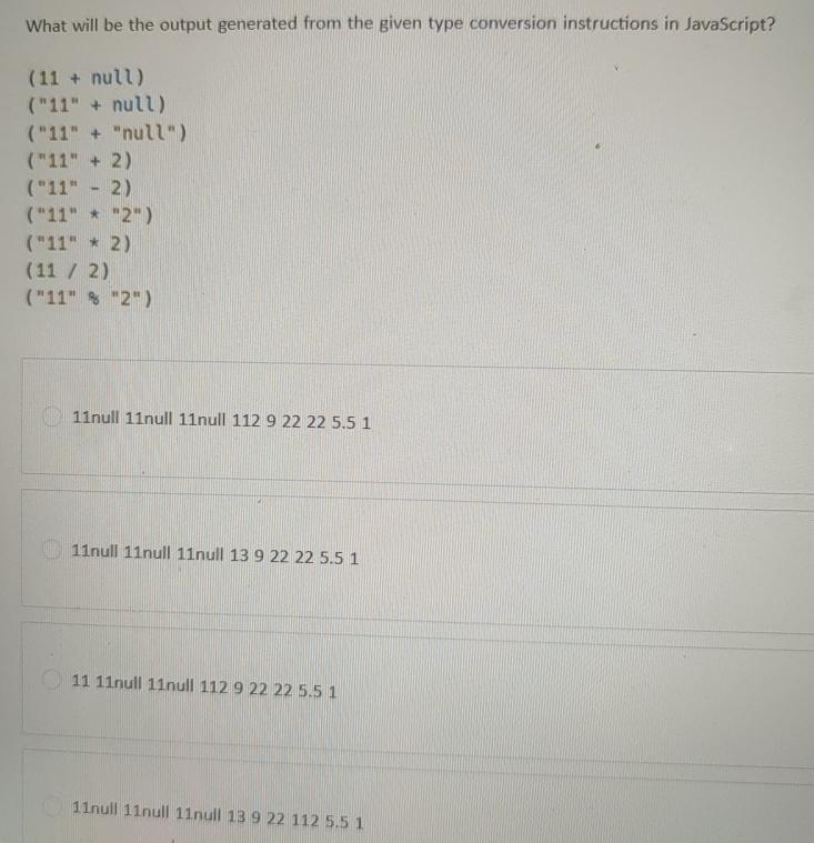 Solved What will be the output generated from the given type | Chegg.com