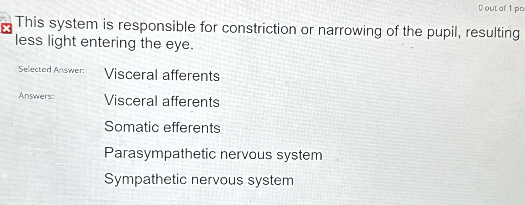 Solved This system is responsible for constriction or | Chegg.com
