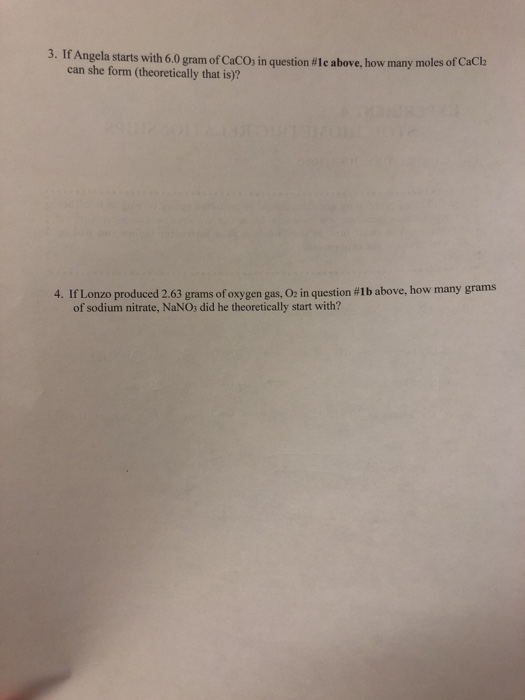 Solved Name Section/CRN EXPERIMENT 4 STOICHIOMETRIC | Chegg.com