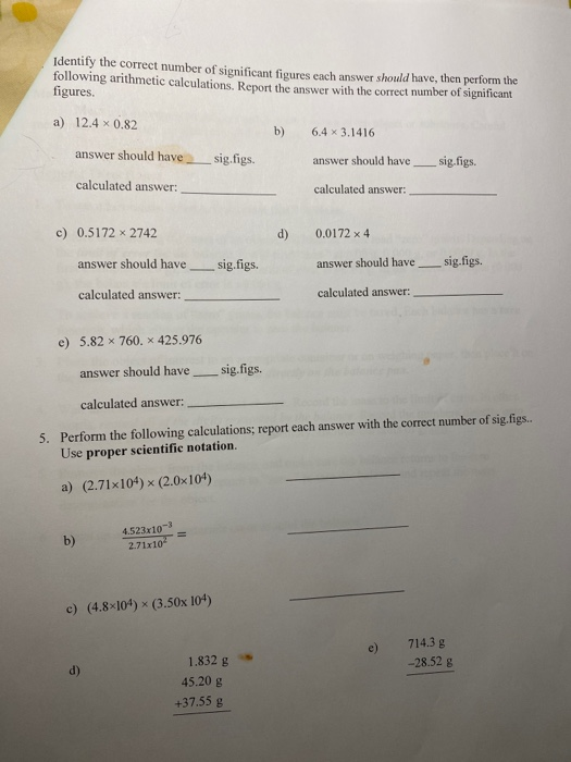 Solved Identify the correct number of significant figures | Chegg.com
