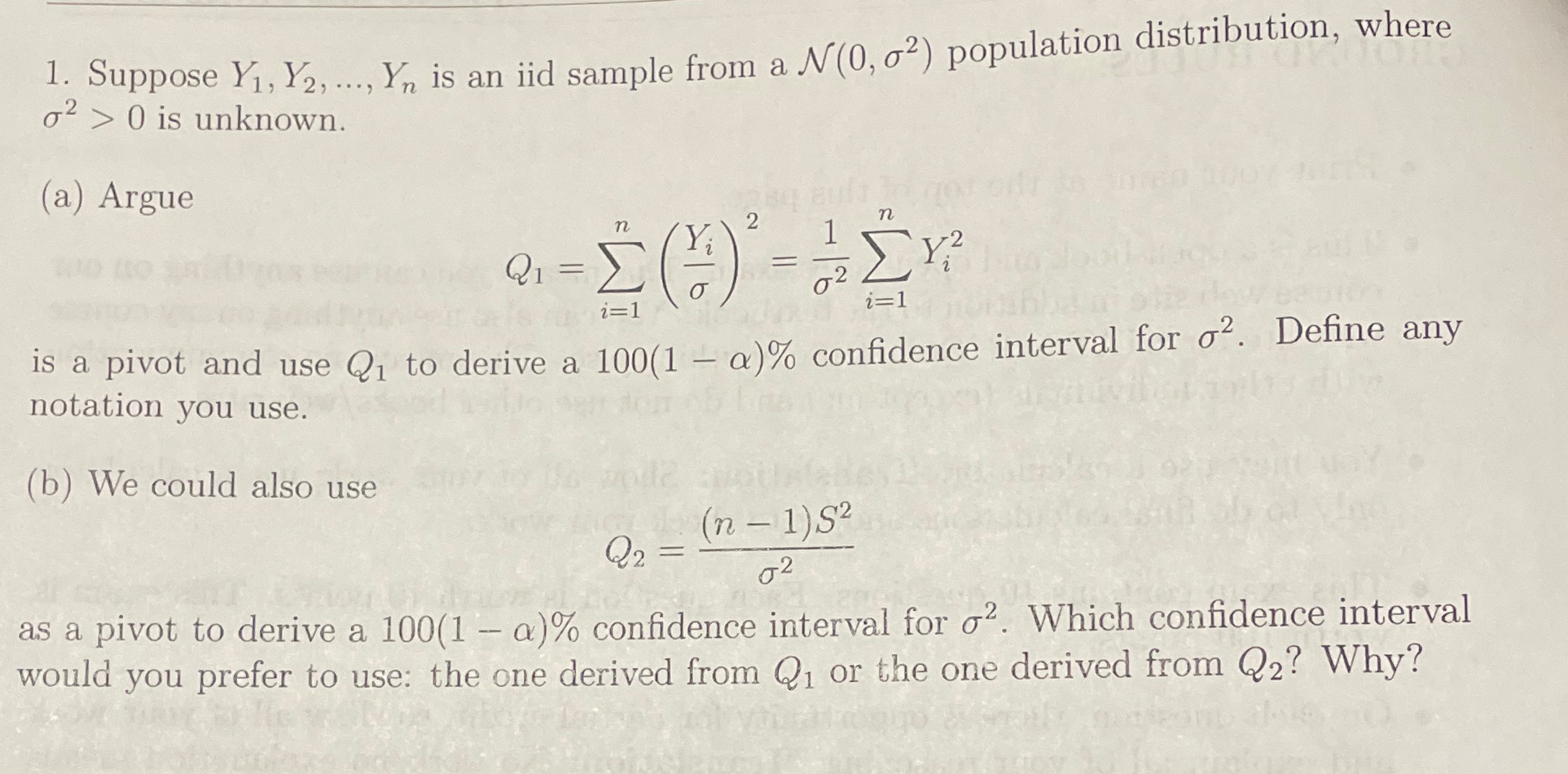 Solved Suppose Y1,Y2,dots,Yn ﻿is an iid sample from a | Chegg.com
