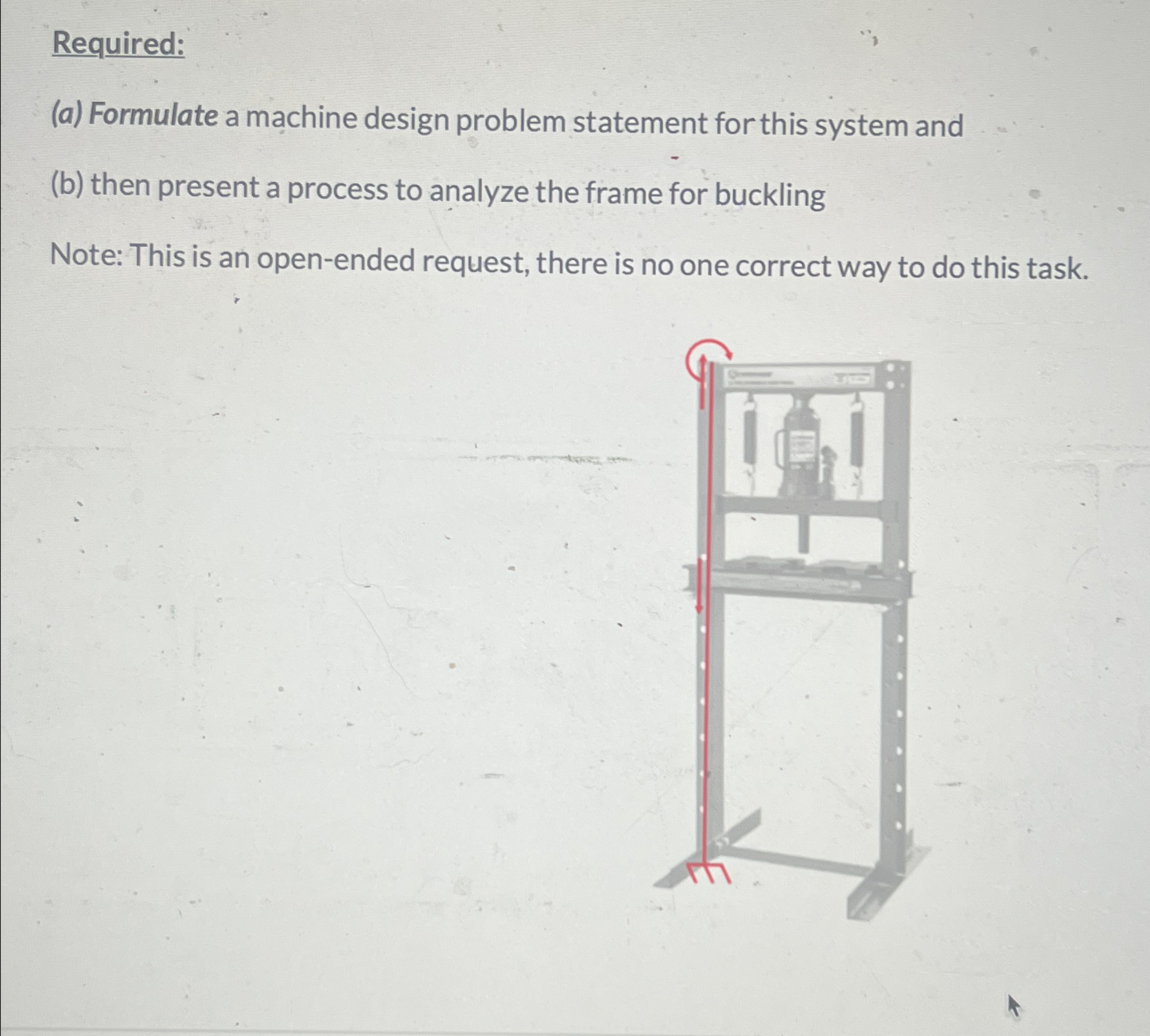 Solved Required:(a) ﻿Formulate a machine design problem | Chegg.com