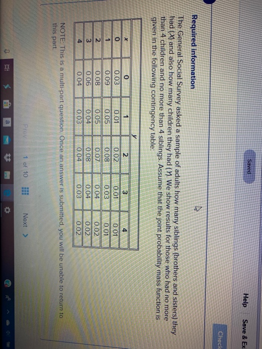 Solved Saved Help Save & Ex Check Required information The | Chegg.com