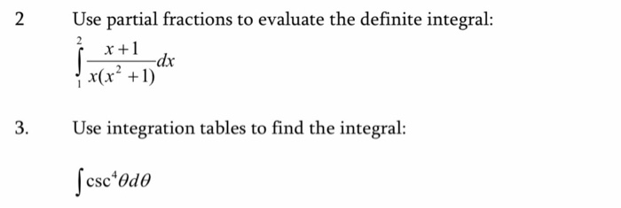 Solved Use partial fractions to evaluate the definite | Chegg.com