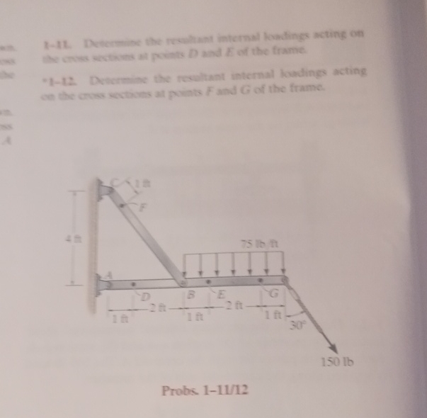 Solved 8-11. ﻿Defermine the recoltunt intornal loxatings | Chegg.com