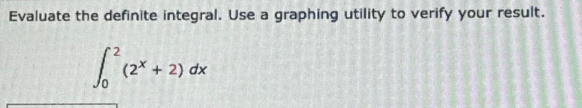 Evaluate the definite integral. Use a graphing | Chegg.com