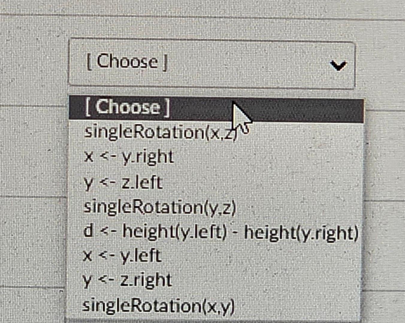 Solved fill out all blank lines with the drop down menu | Chegg.com