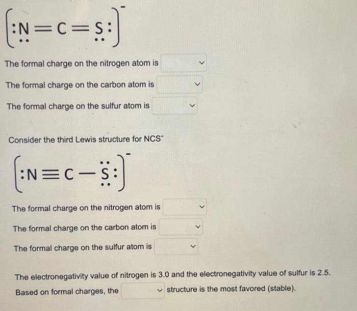 Solved QUESTION 1 Consider the first Lewis structure for | Chegg.com