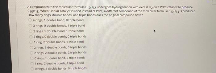 Solved A compound with the molecular formula C10H12 | Chegg.com