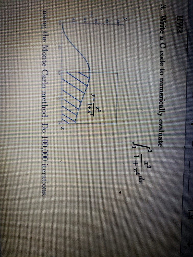 Solved HW3. 3. Write a C code to numerically evaluate I? | Chegg.com