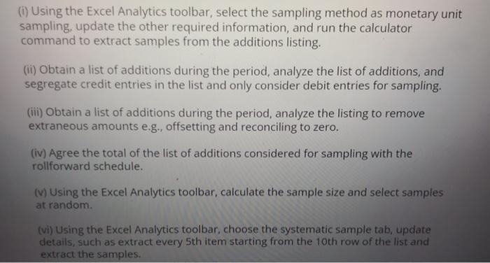 Solved (i) Using the Excel Analytics toolbar, select the | Chegg.com