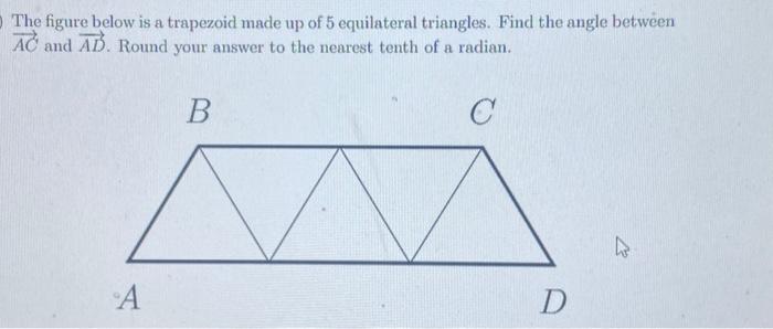 Solved The figure below is a trapezoid made up of 5 | Chegg.com