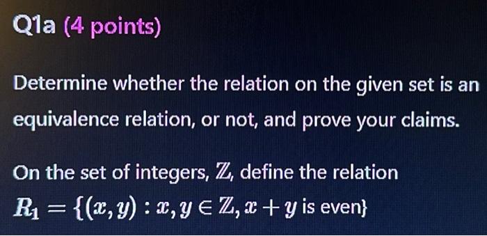 Solved Determine whether the relation on the given set is an | Chegg.com Solved Determine whether the relation on the given set is an | Chegg.com