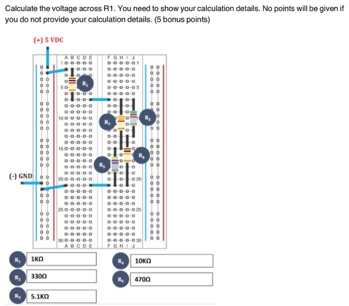Solved Calculate the voltage across R1. You need to show | Chegg.com
