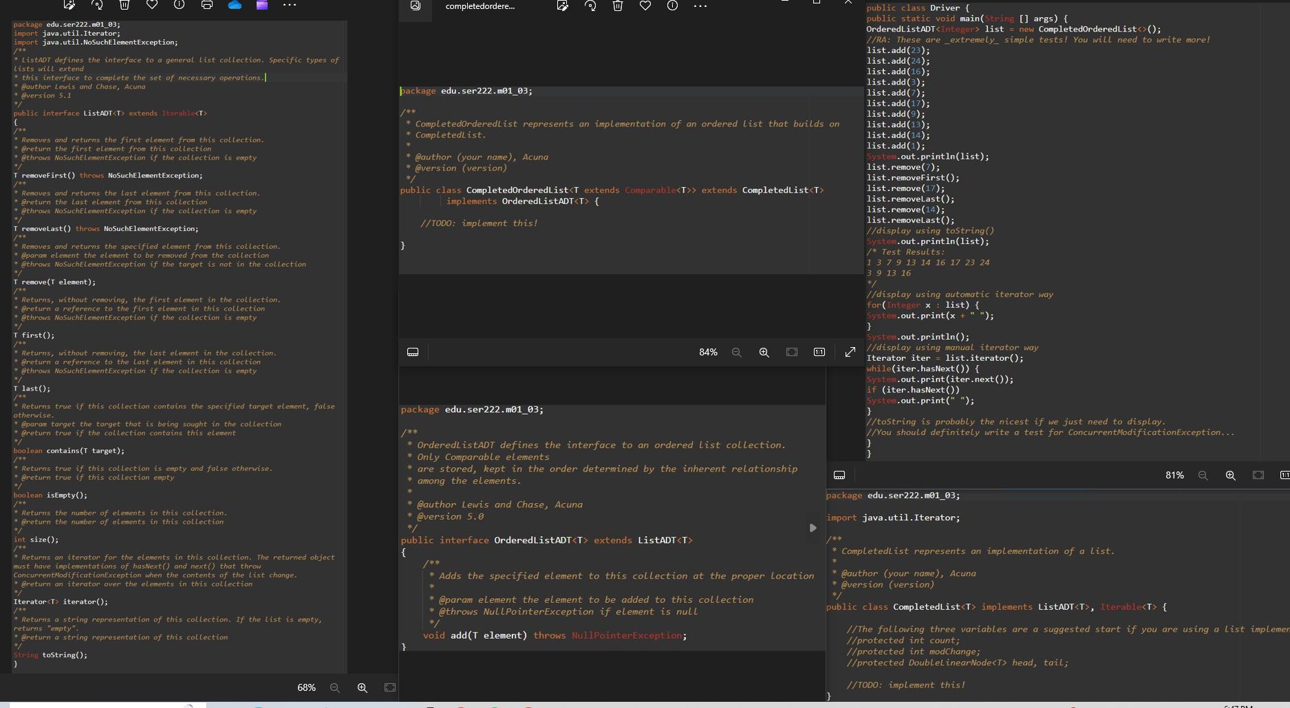 Solved Any help would be appreciated! TIA!-CompletedList: A | Chegg.com