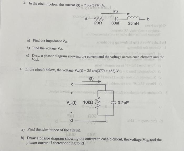 Solved 3. In the circuit below, the current | Chegg.com