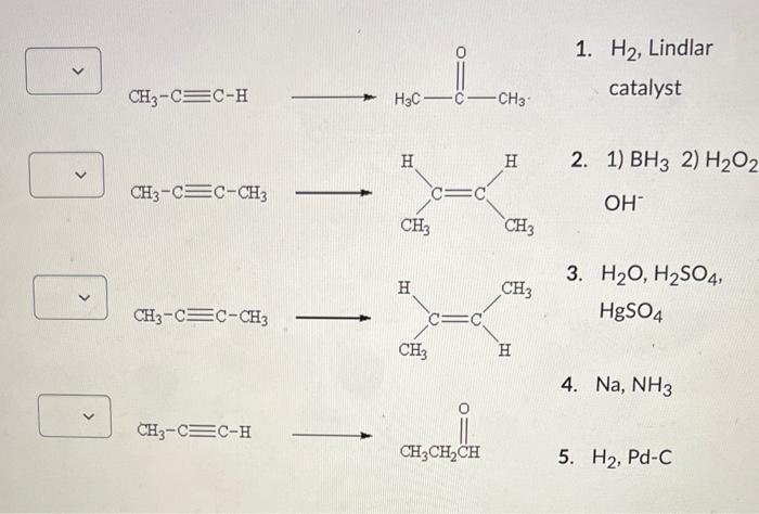 Solved CH3-C=C-H CH3-CEC-CH3 CH3-CEC-CH3 CH3-CEC-H | Chegg.com