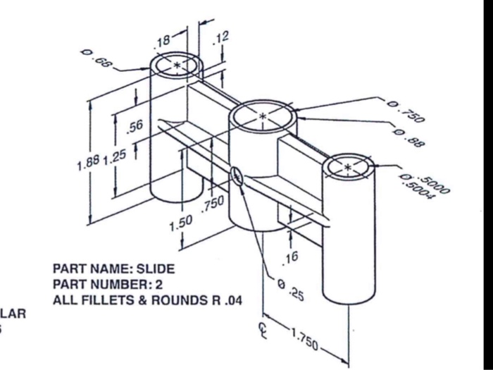 Solved For the component illustrated in the attached drawing | Chegg.com