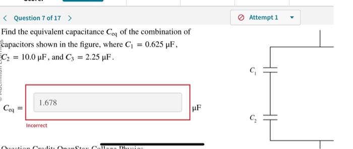 Find the equivalent capacitance Ceq of the | Chegg.com