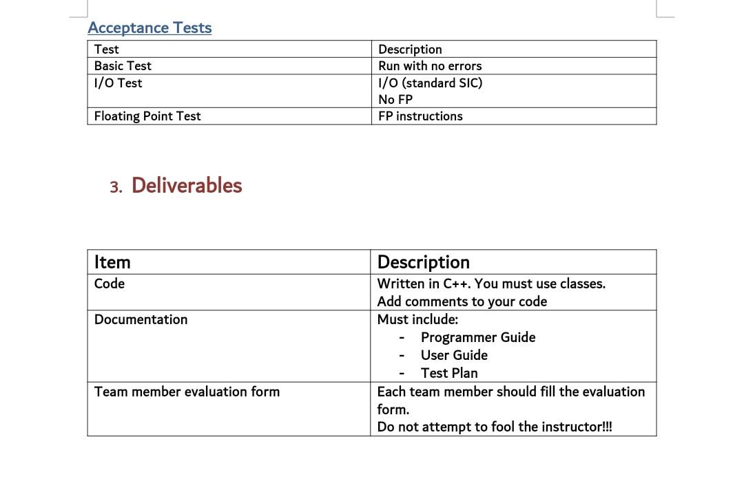 Solved SIC/XE Simulator 1. Introduction In this project, you | Chegg.com