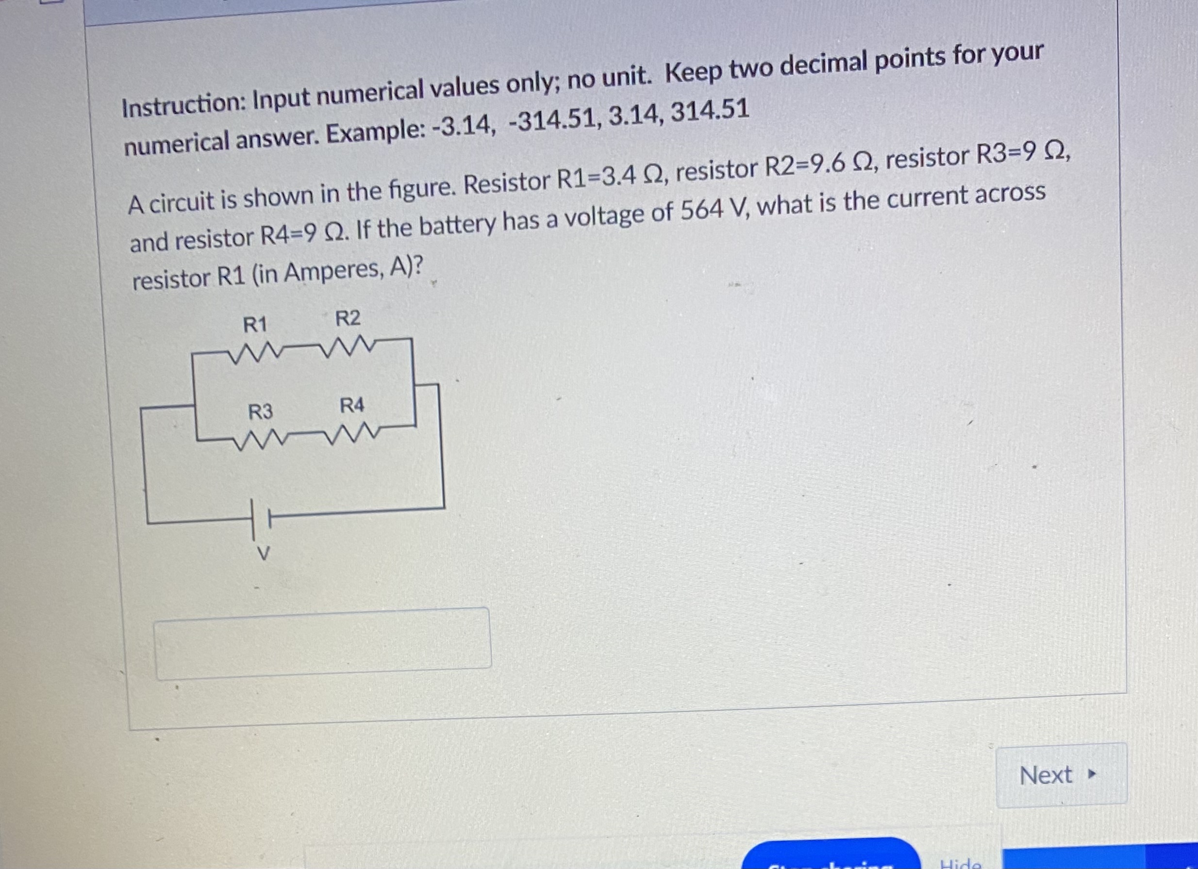 Solved Instruction Input Numerical Values Only No Unit 4364
