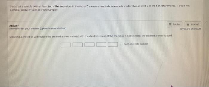 Solved Construct A Sample With At Least Two Different 
