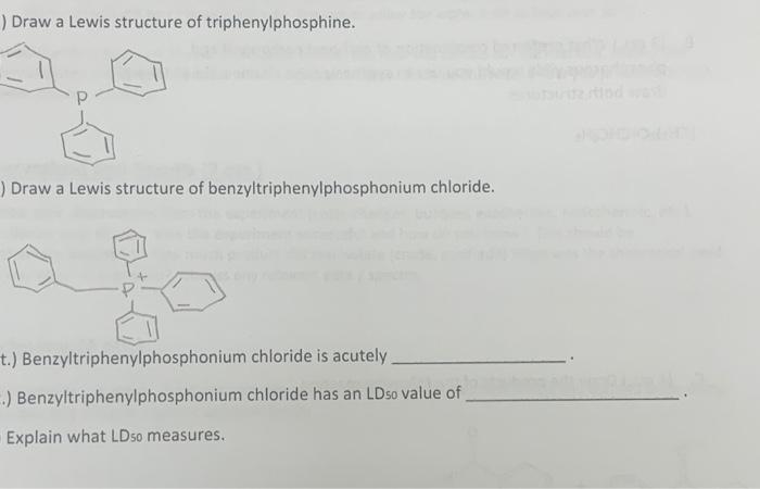 ) Draw a Lewis structure of triphenylphosphine. Draw | Chegg.com