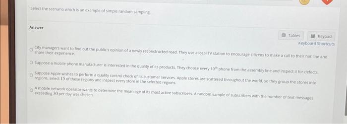 Solved Select the scenario which is an example of simple | Chegg.com
