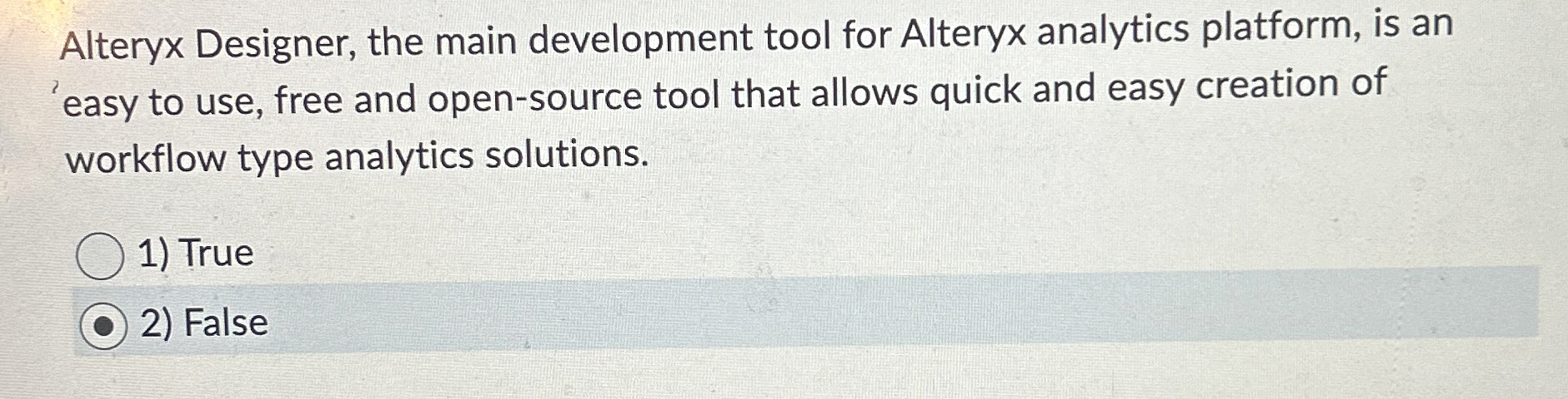 High Quality SOLUTION Alteryx Designer, the main development tool for | Chegg.com