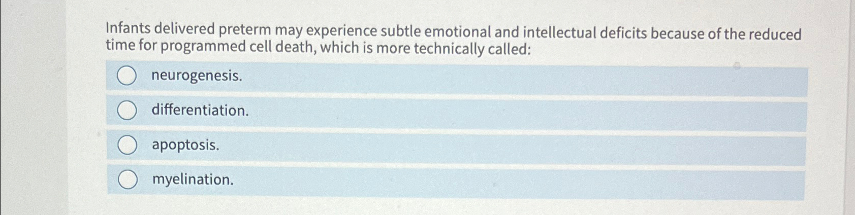 Solved Infants delivered preterm may experience subtle | Chegg.com