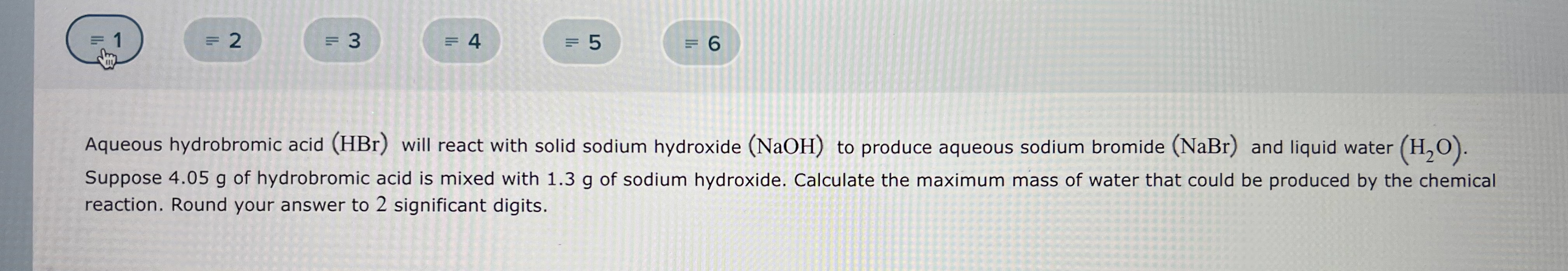 Solved -=1Aqueous hydrobromic acid ( HBr ﻿will react with | Chegg.com