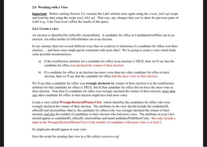 Solved DROP SCHEMA Lab3 CASCADE; CREATE SCHEWA Lab3; .. | Chegg.com