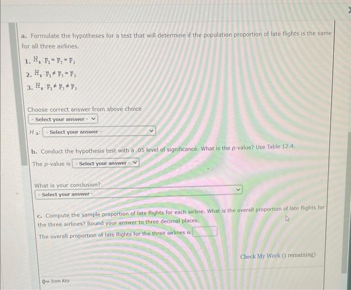 Solved The sample data below represent the number of late | Chegg.com