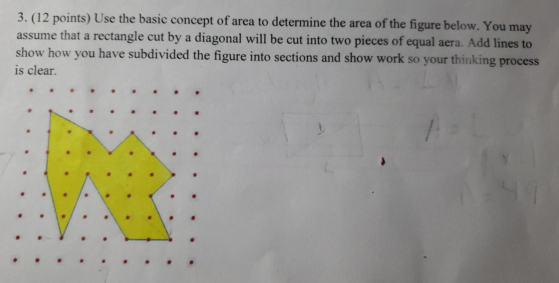 Solved 3. (12 points) Use the basic concept of area to | Chegg.com