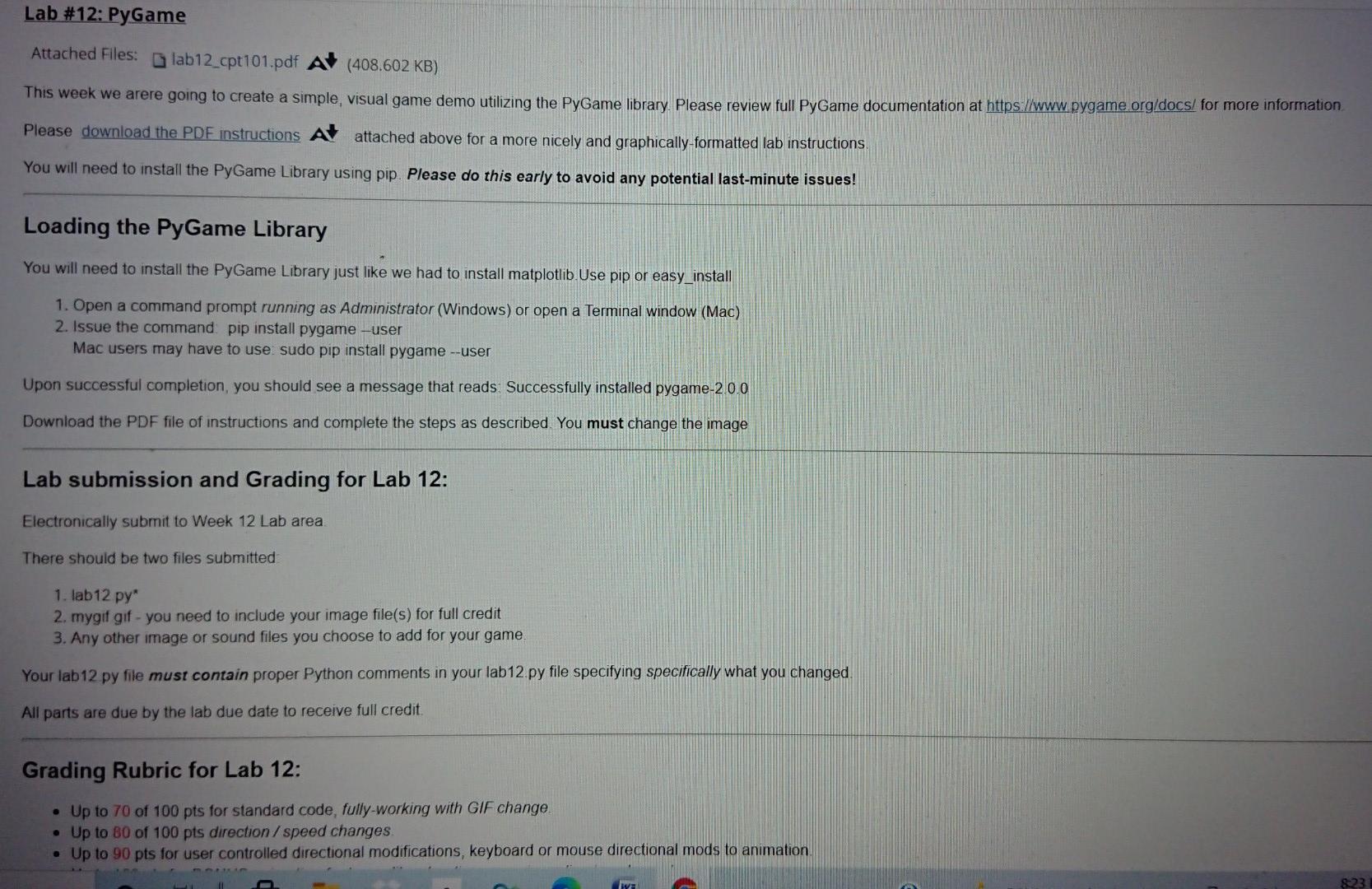 hello. this is about a making a simple visual game | Chegg.com