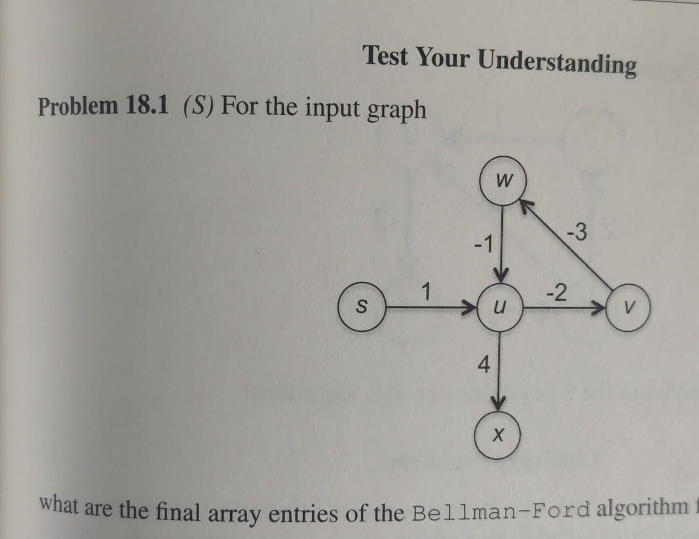 Solved Test Your Understanding Problem 18.1(S) For the input | Chegg.com