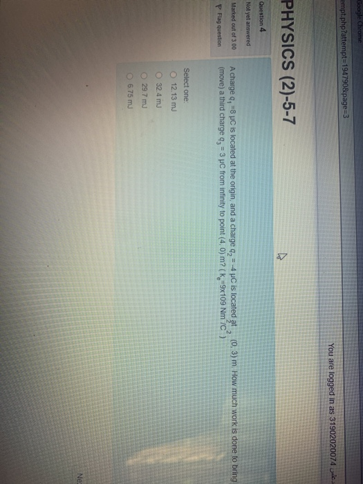 Solved Google Chrome empt.php?attempt=194790&page=3 You are | Chegg.com
